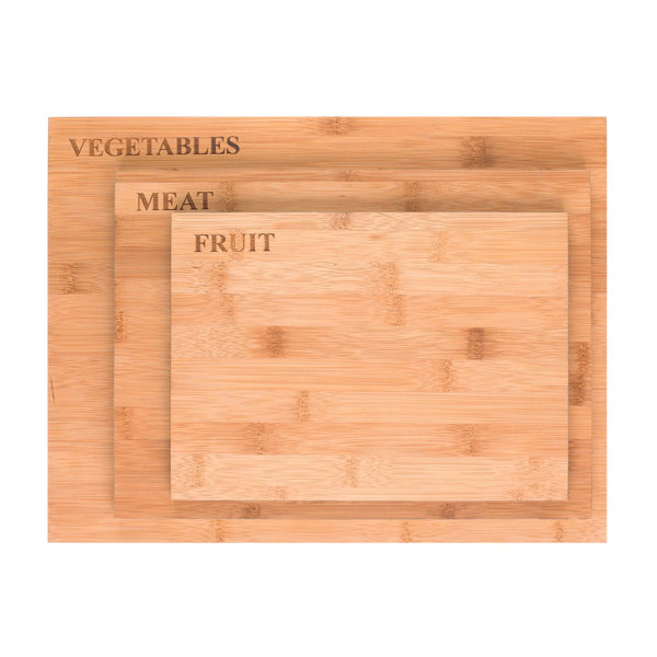 Fleur De Lis Living Beverly Bamboo Wood Cutting Board Set - 3 Pieces | Wayfair.co.uk